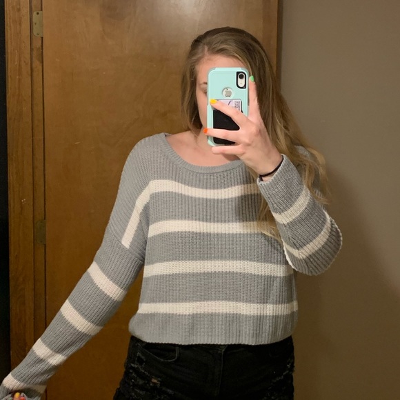 Garage | Sweaters | Garage Grey And White Sweater | Poshmark